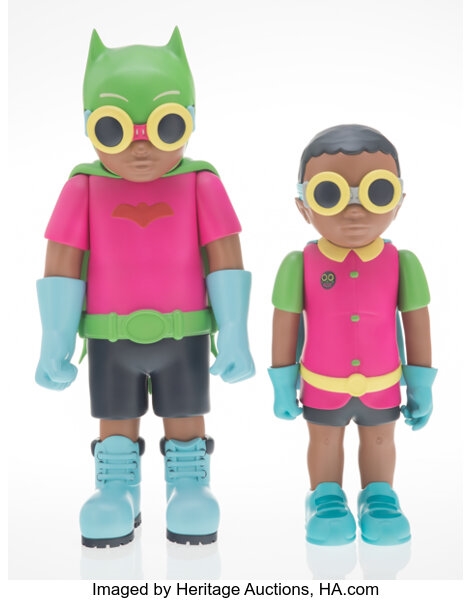 Hebru Brantley | Flynamic Duo - Batboy and Sparrow | MutualArt