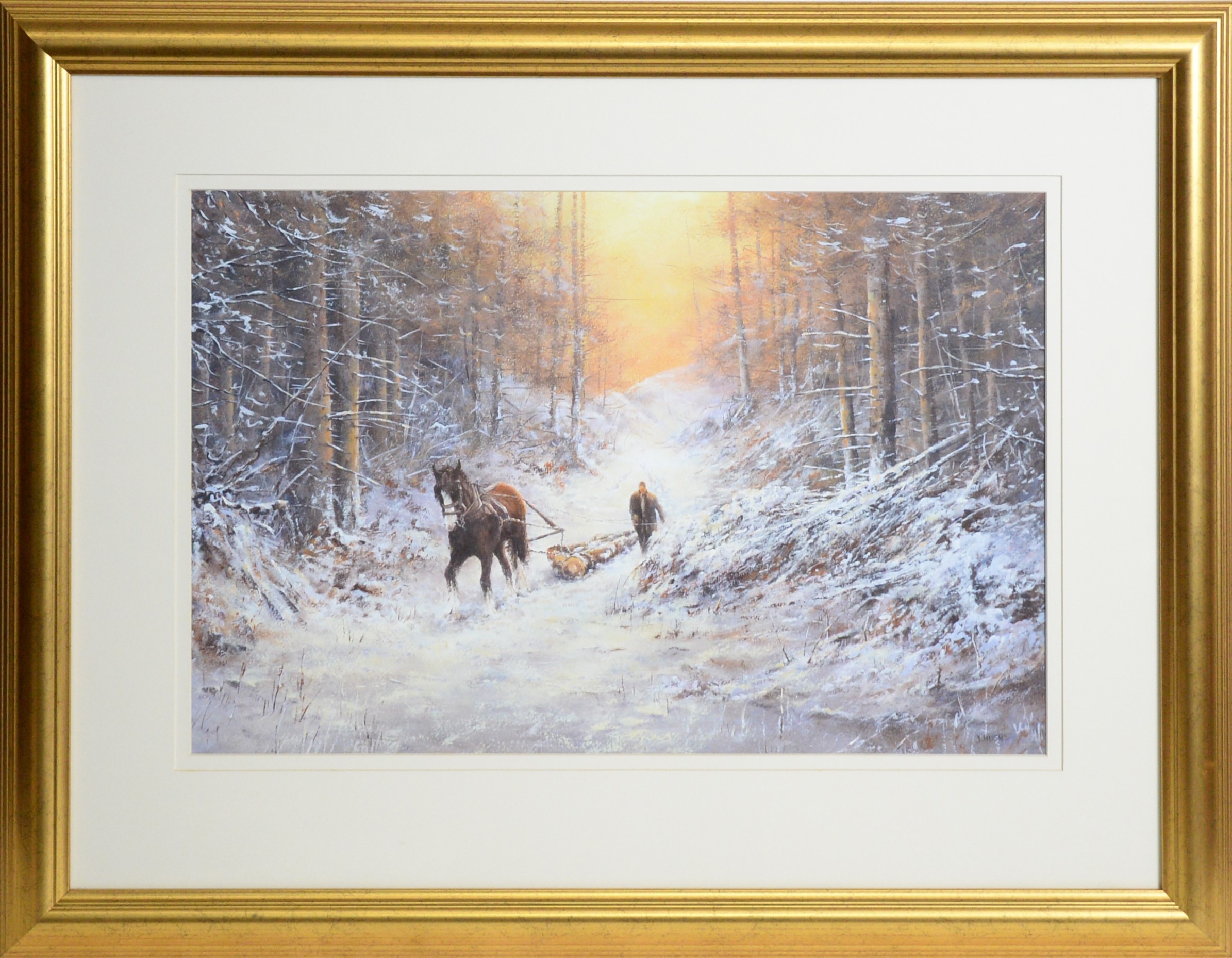 Joe Hush | Winter Logging | MutualArt