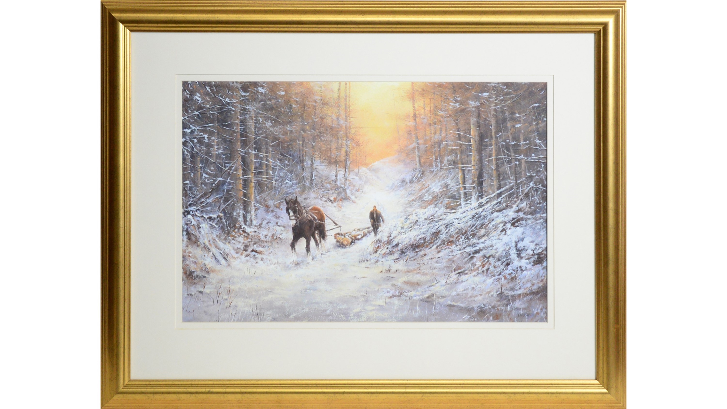 Joe Hush | Winter Logging | MutualArt