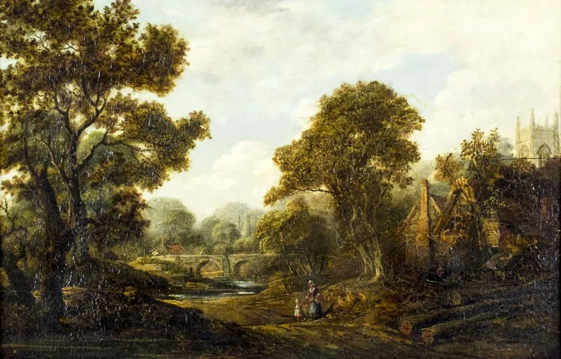 James Stark | Landscape with Cottage | MutualArt