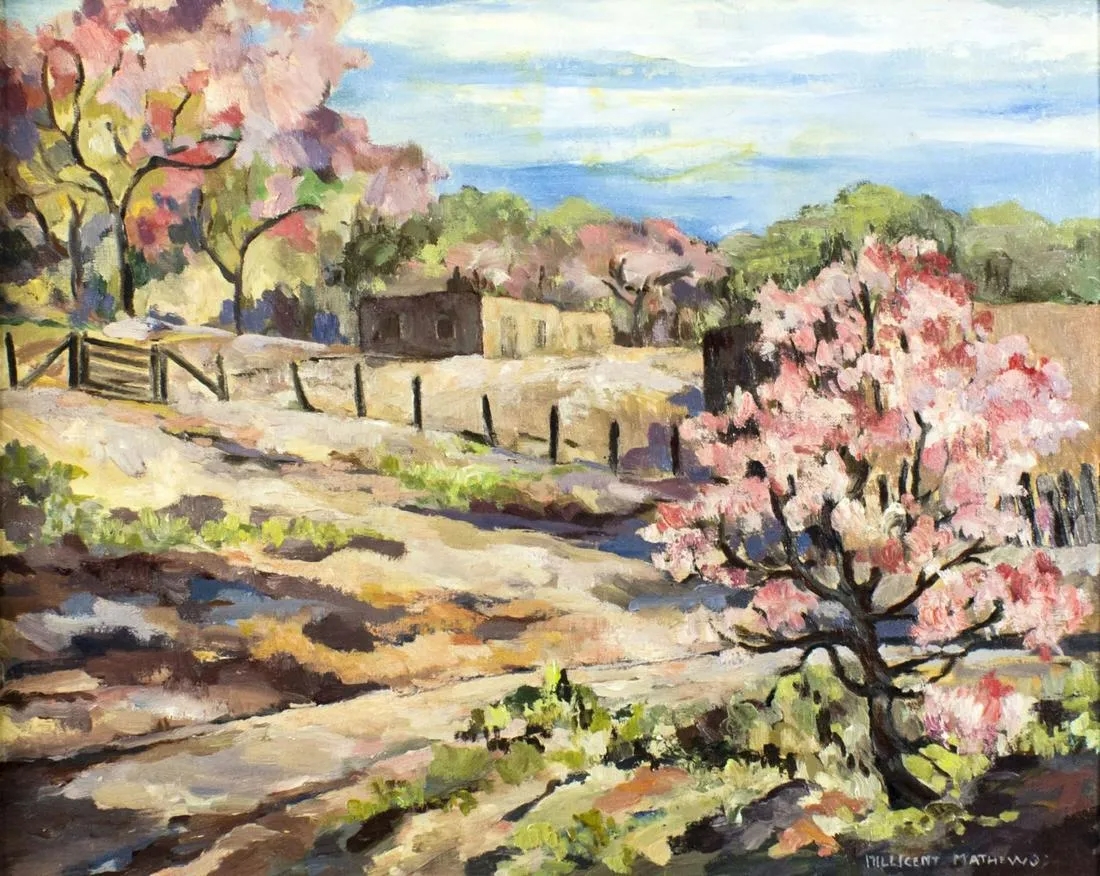 Millicent Mathews | Landscape - Blooming Orchards | MutualArt