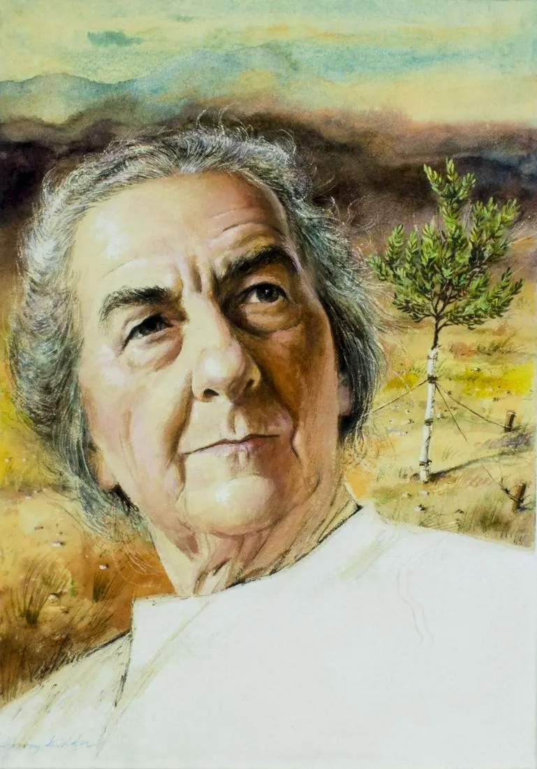 Harvey Kidder | Portrait of Golda Meir - A Tree Grows in Brooklyn ...