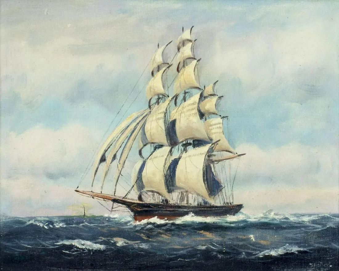 T. Bailey | Sail Ship - Nightingale Lost Off Good Hope | MutualArt