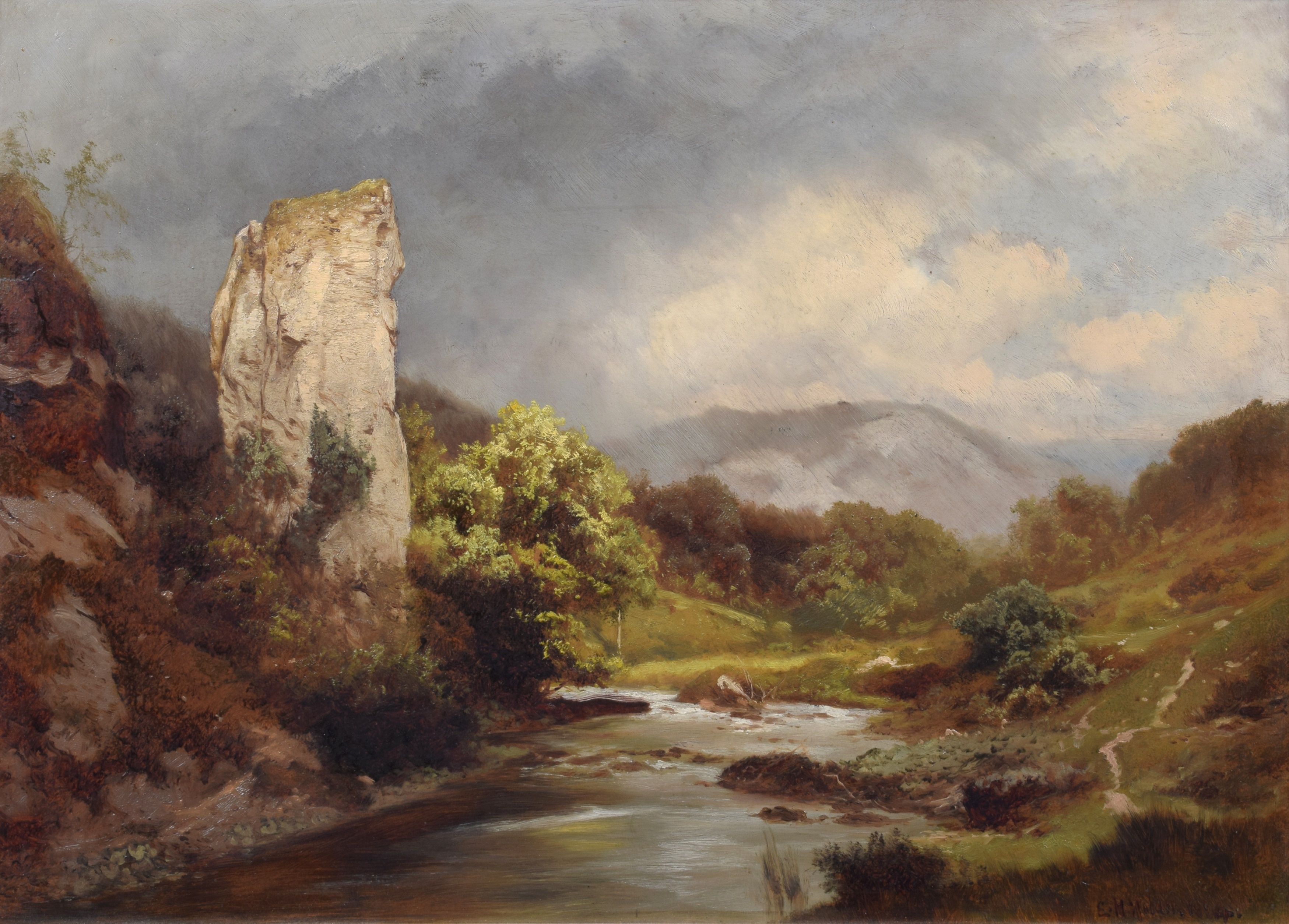 Edward Henry Holder | The Ilam Rock (1894) | MutualArt
