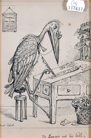 James Abbott McNeill Whistler | The Lawyer and his bill | MutualArt