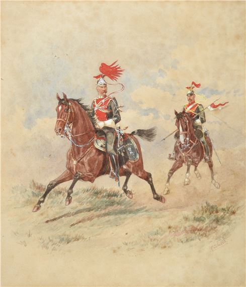 Richard Simkin | The 12th Prince of Wales Lancers | MutualArt