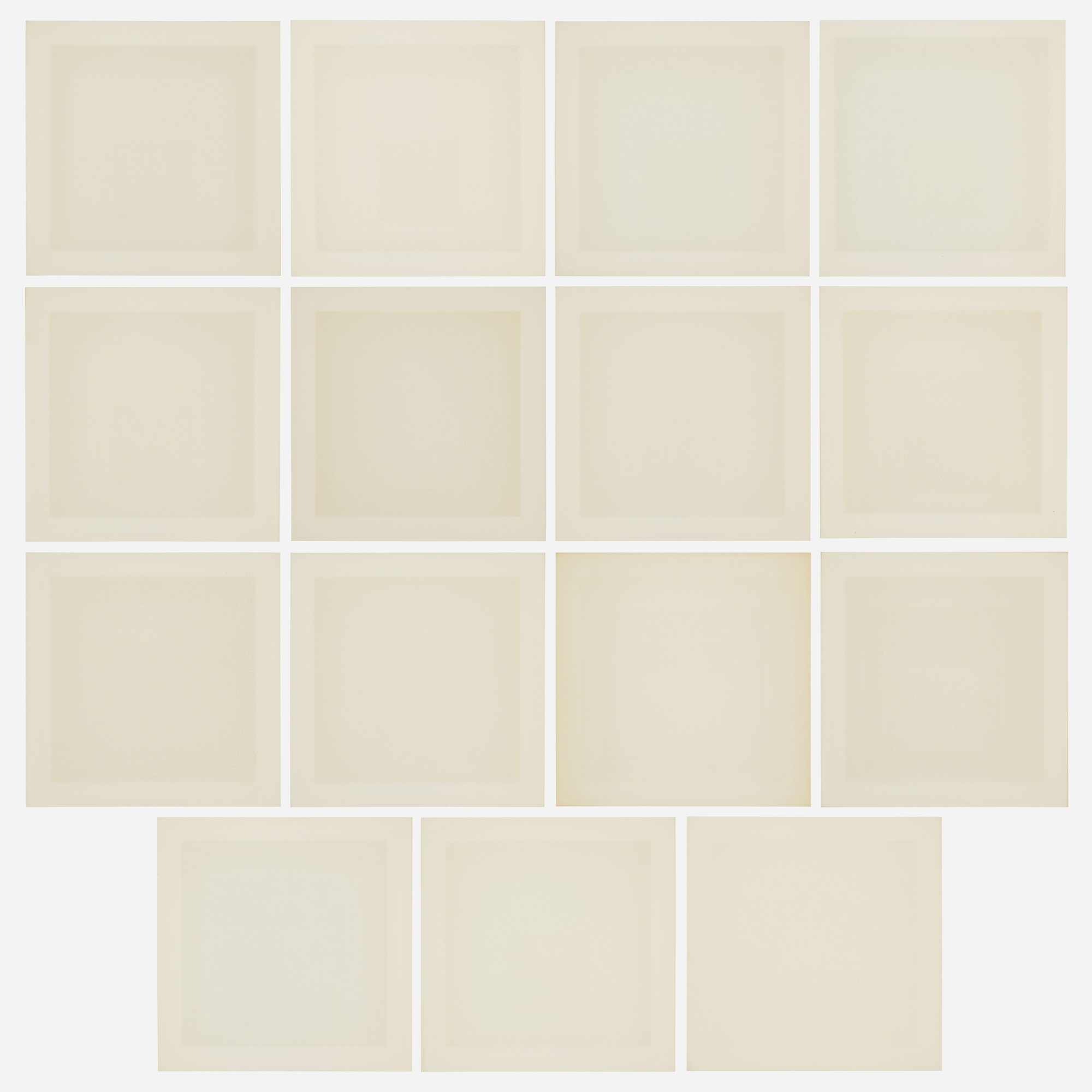 Josef Albers | White Line Squares sample portfolio (1966) | MutualArt