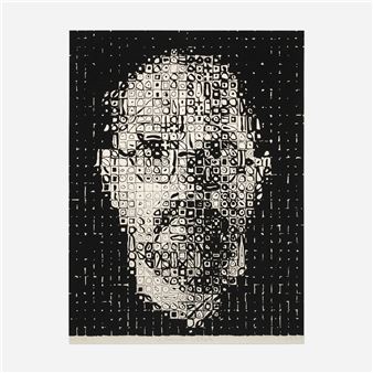 Chuck Close | Self-Portrait (1983) | MutualArt