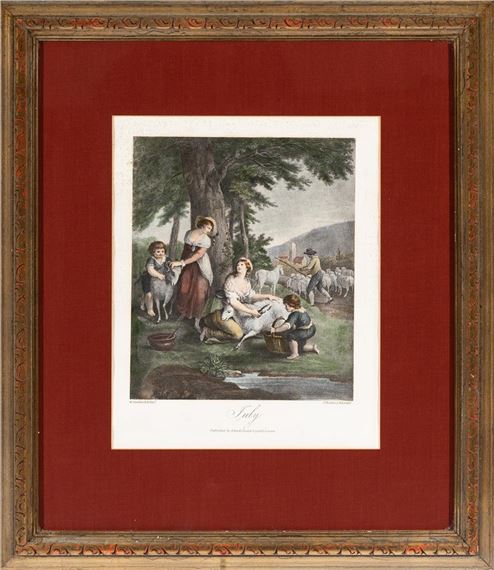 Francesco Bartolozzi | A hand-coloured engraving for the month of July ...