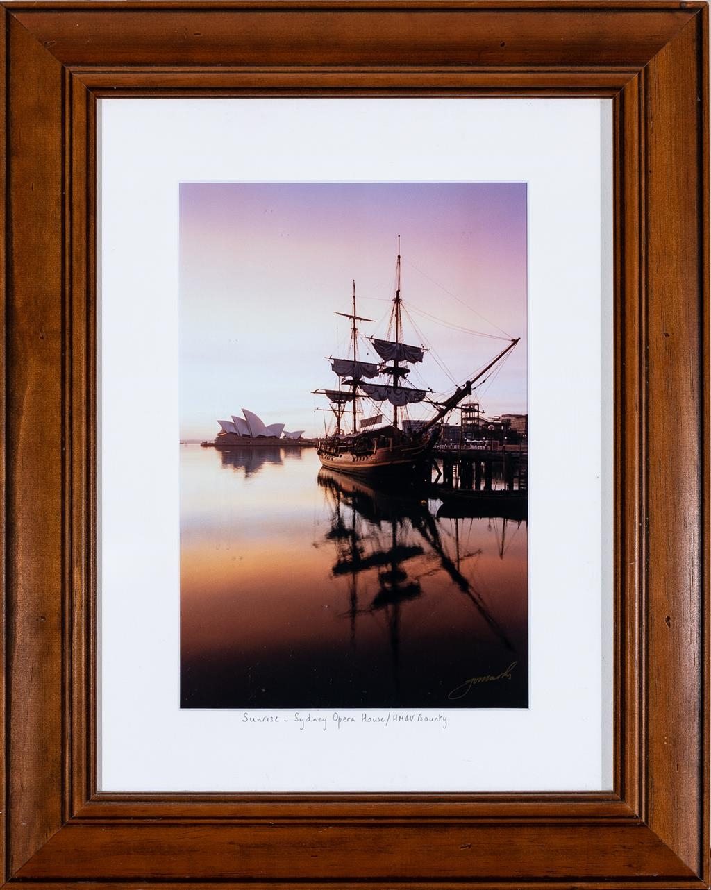 Jonathan Marks | Sunrise Sydney Opera House with HMAS bounty | MutualArt
