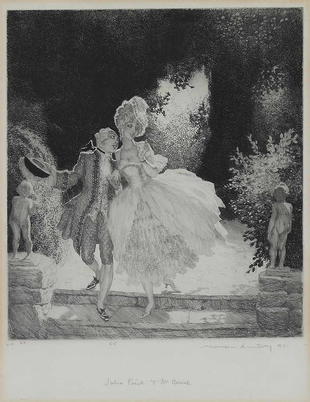 Norman Lindsay | Julia Frost & Mrs Brisk (1928) | MutualArt