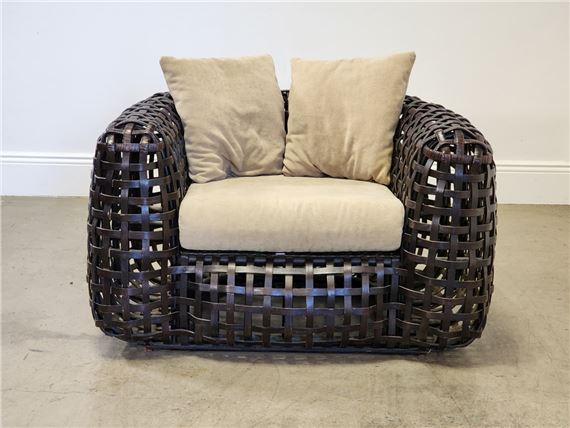 Kenneth Cobonpue | Woven tub chair with cushion by Kenneth Cobonpue (h ...