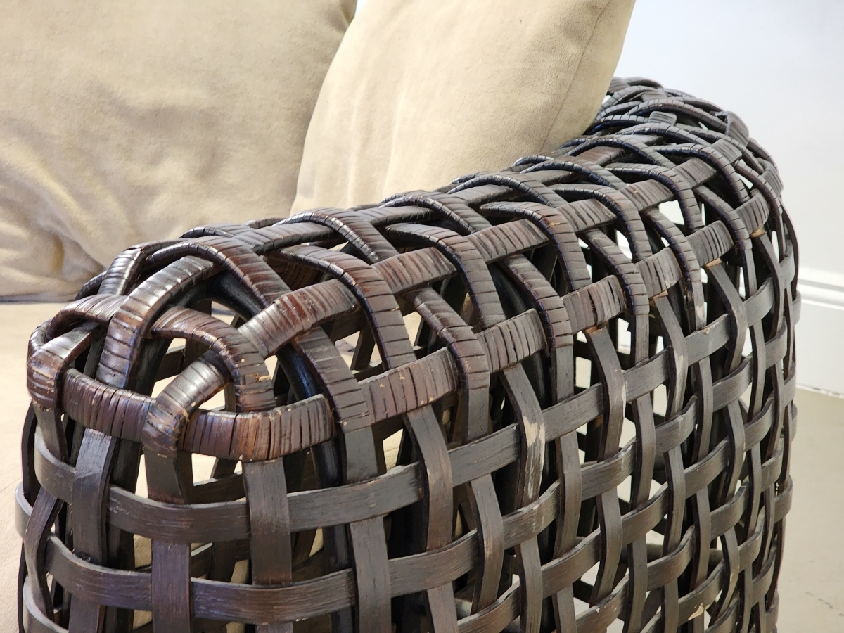 Kenneth Cobonpue | Woven tub chair with cushion by Kenneth Cobonpue (h ...