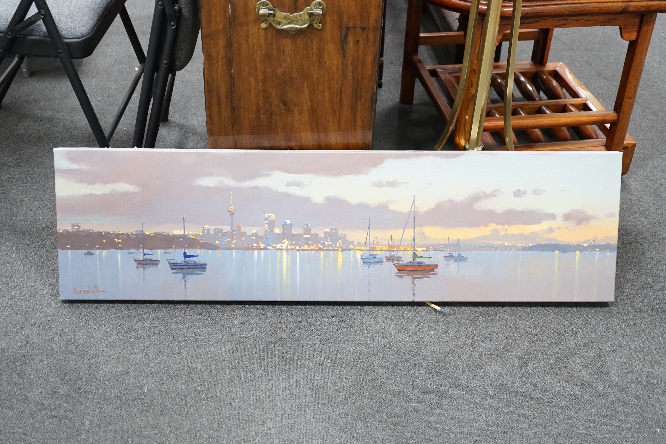 Simon Williams | Evening Reflections, Auckland City | MutualArt