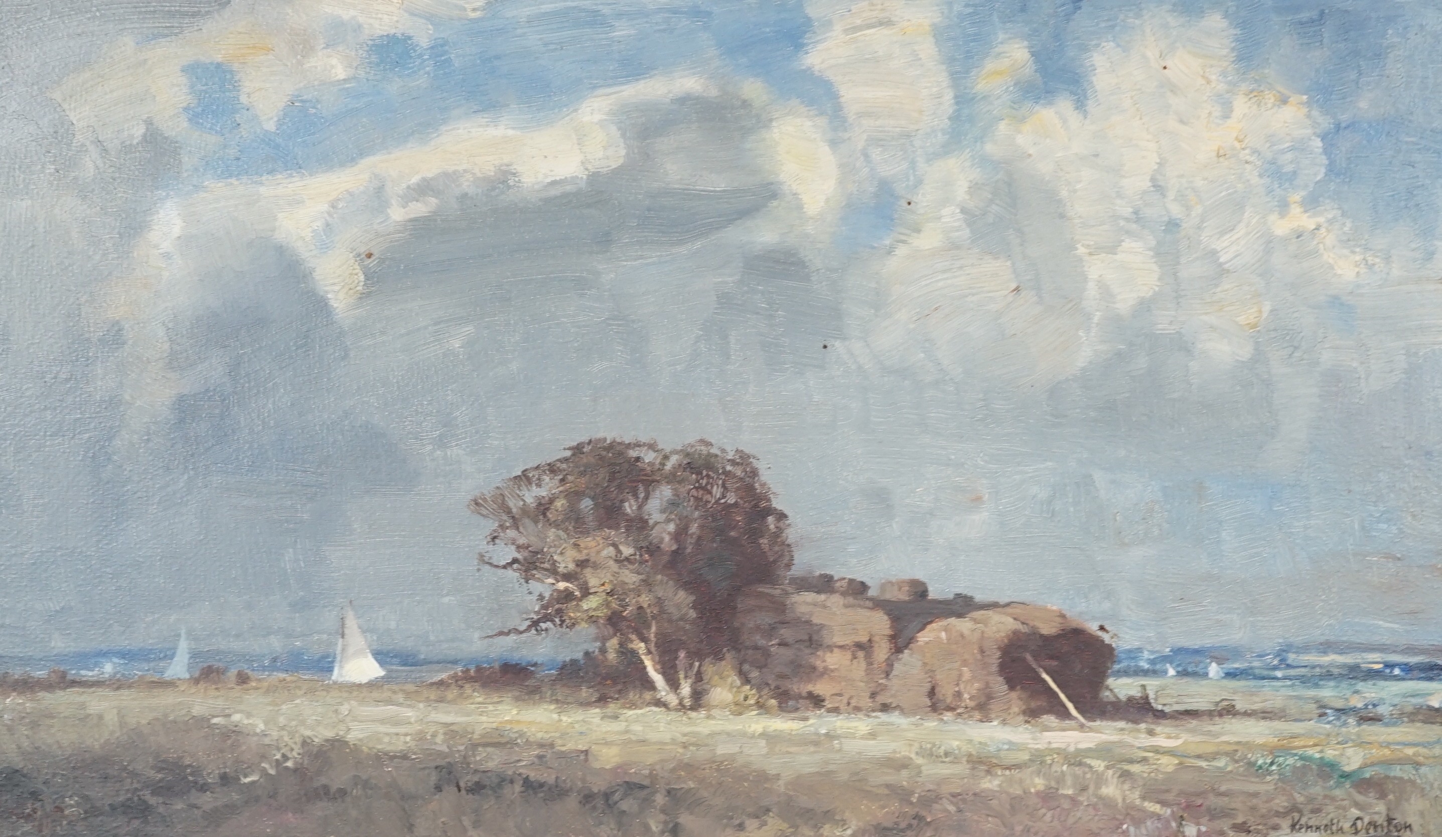 Kenneth Denton | The Haystack on the Marsh | MutualArt