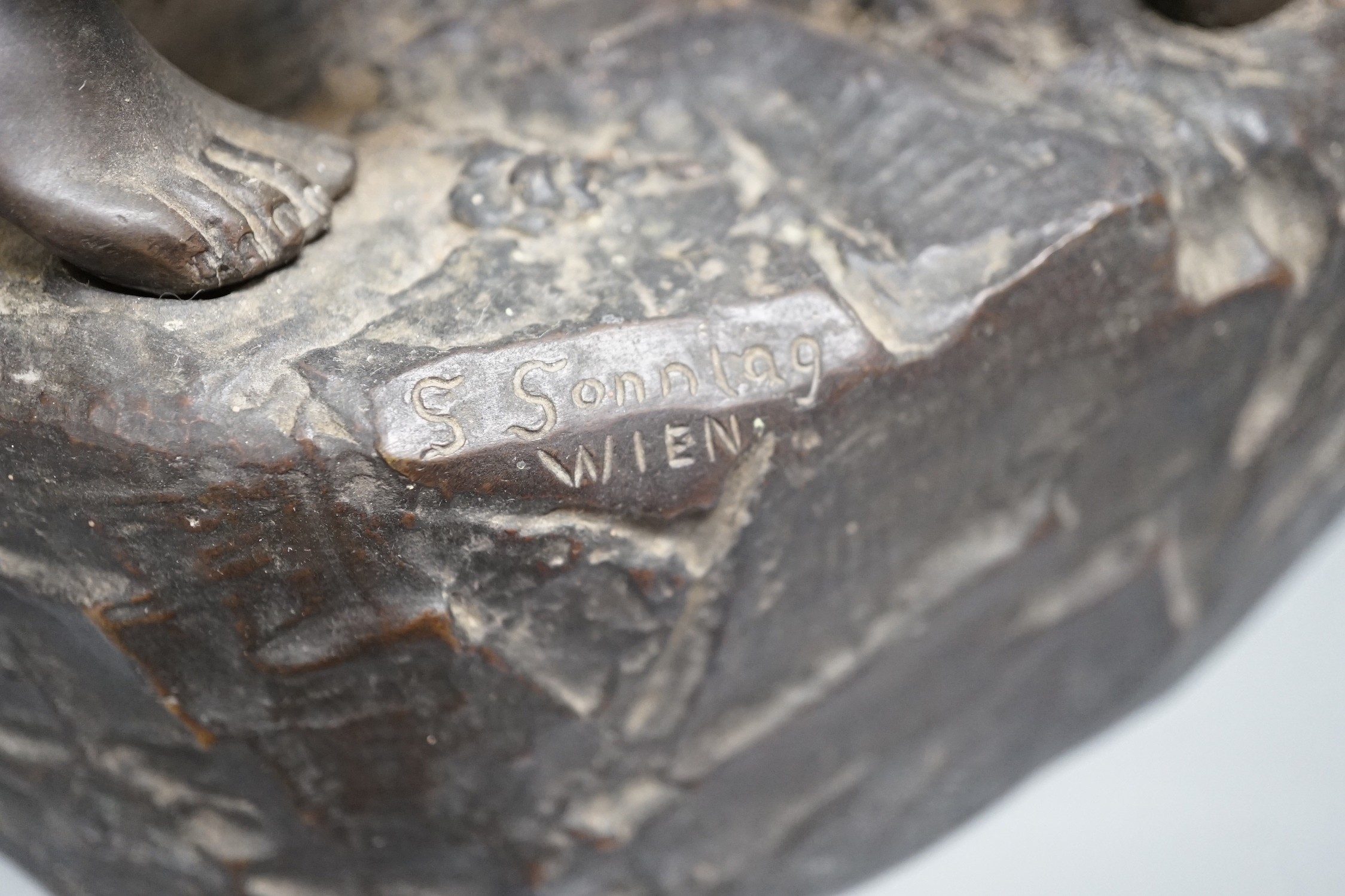 Carl Brose | a bronze group of Bacchus and a Bacchante | MutualArt