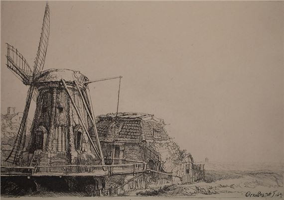 Rembrandt van Rijn | Die Windmühle' / 'The windmill (1641) | MutualArt