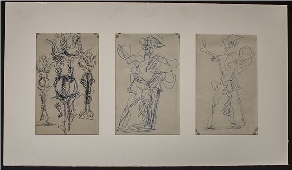 Jacques Lipchitz | 3 Skizzen / A set of three sketches | MutualArt