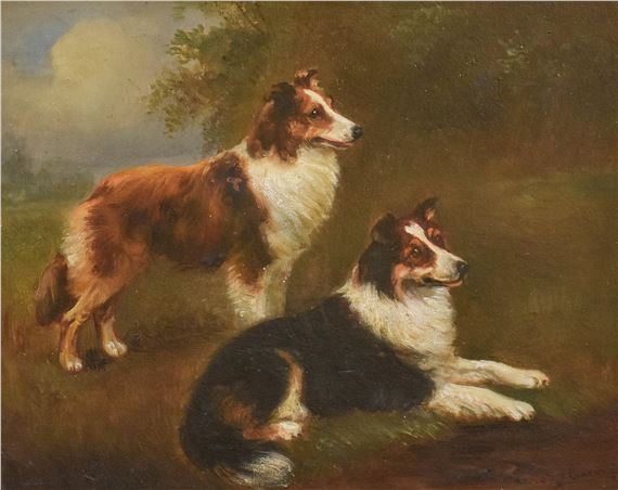 Frederick French | Collies in a landscape | MutualArt