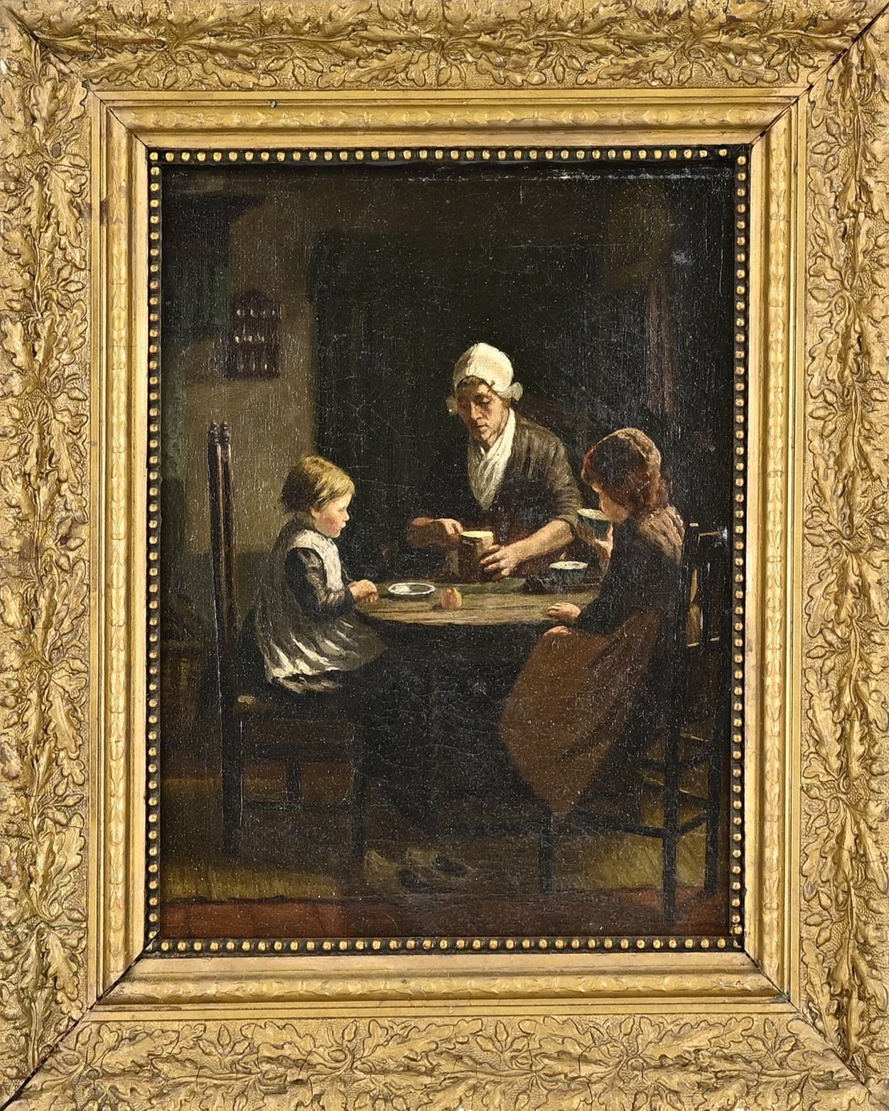 David Adolph Constant Artz | Boereninterieur met figuren. | MutualArt