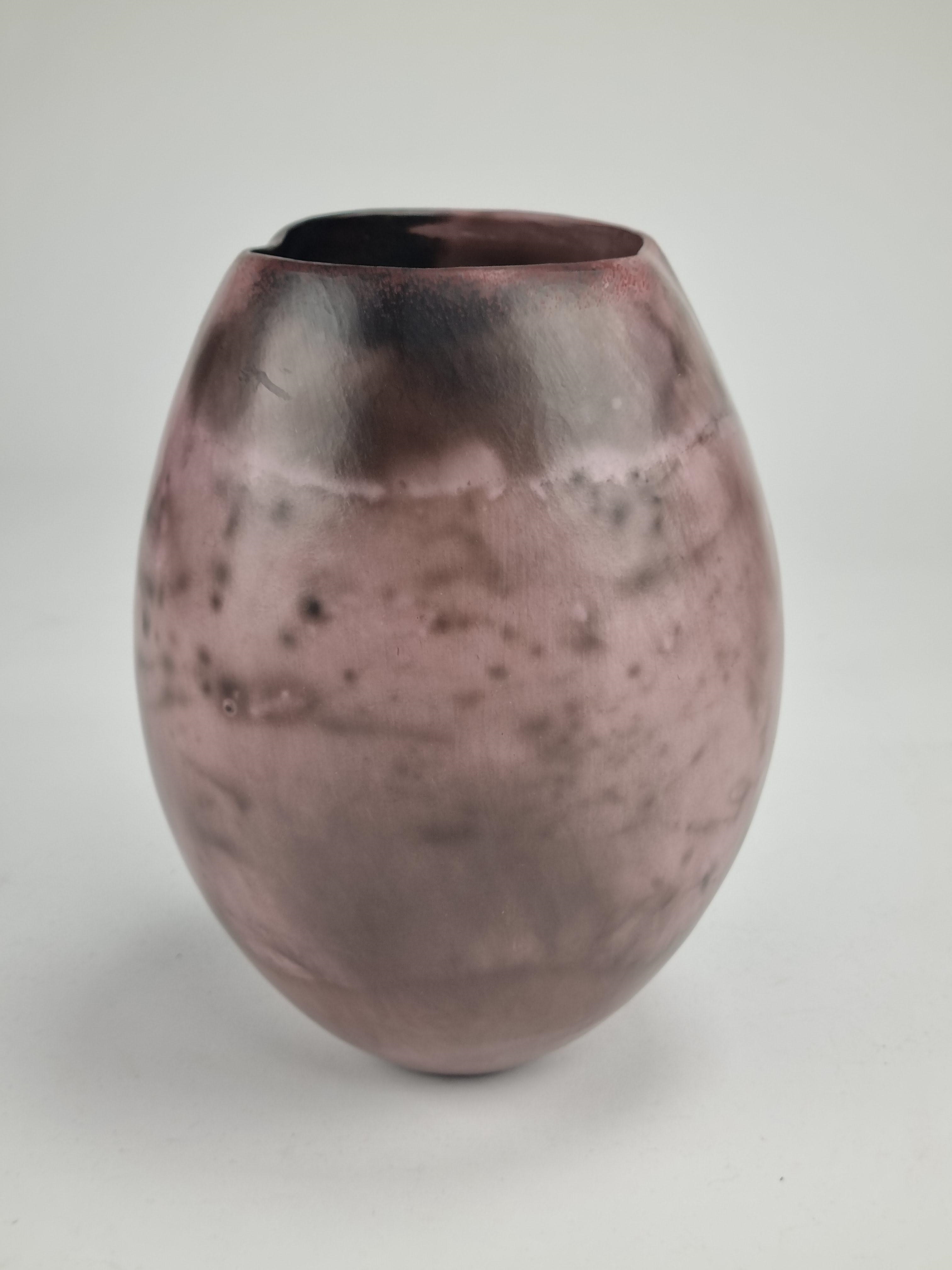 Gabriele Koch | smoke-fired and burnished studio vase | MutualArt