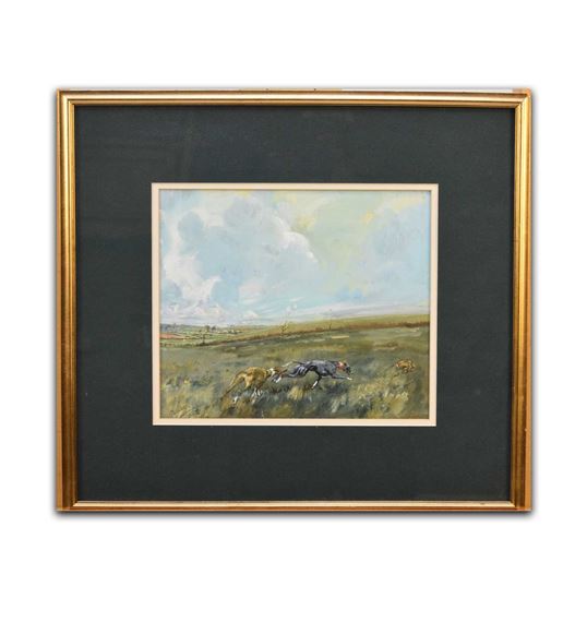 Michael Lyne | Hare coursing (1936) | MutualArt