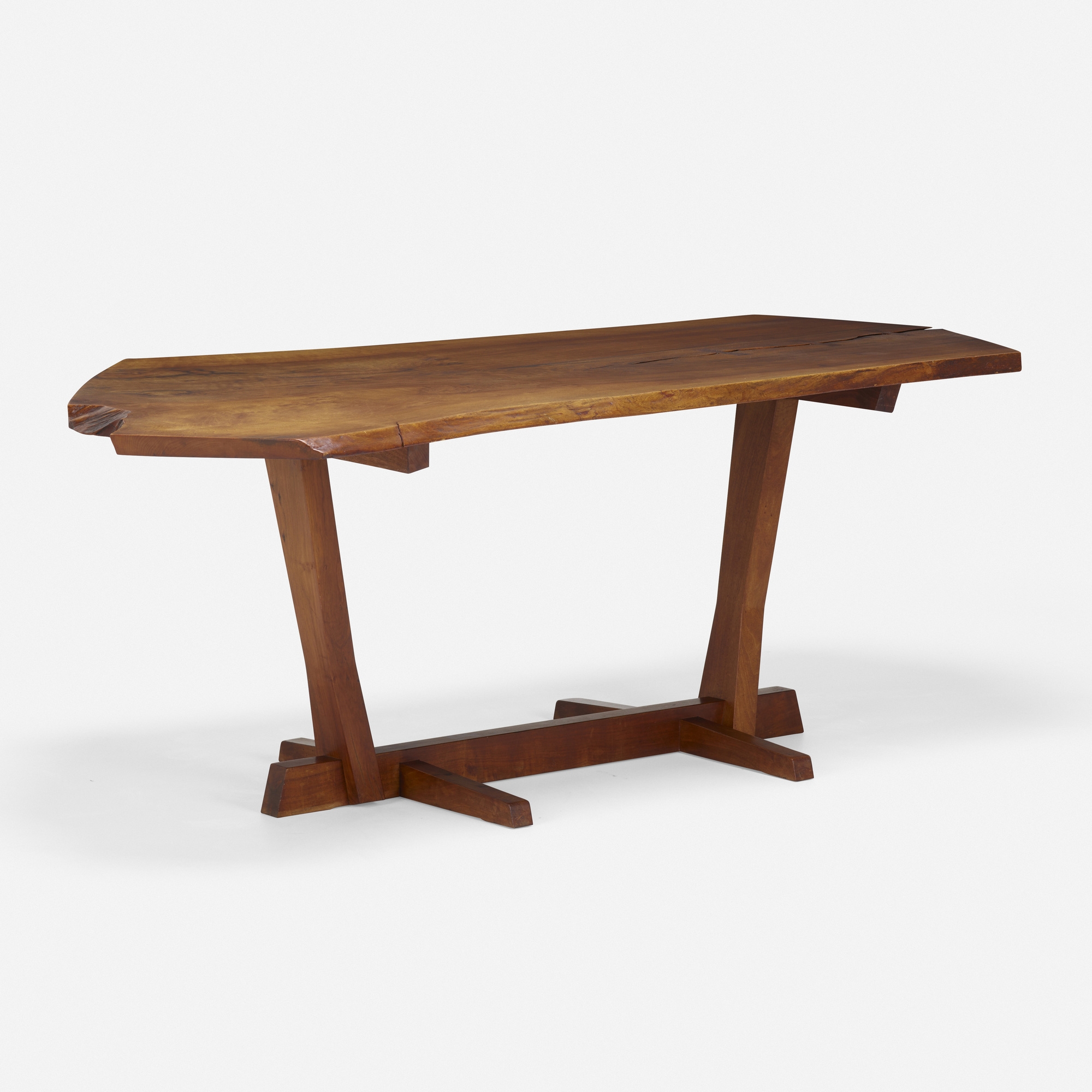 George Nakashima | Exceptional Conoid dining table (1963) | MutualArt