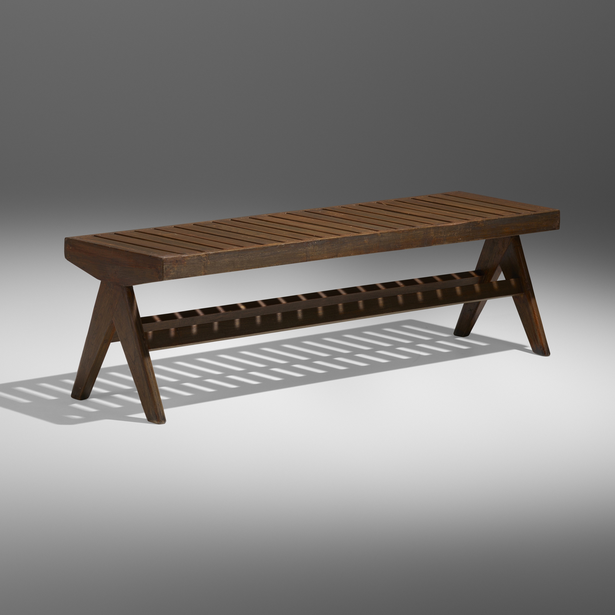Pierre Jeanneret | Bench from the M.L.A. Flats building, Chandigarh ...