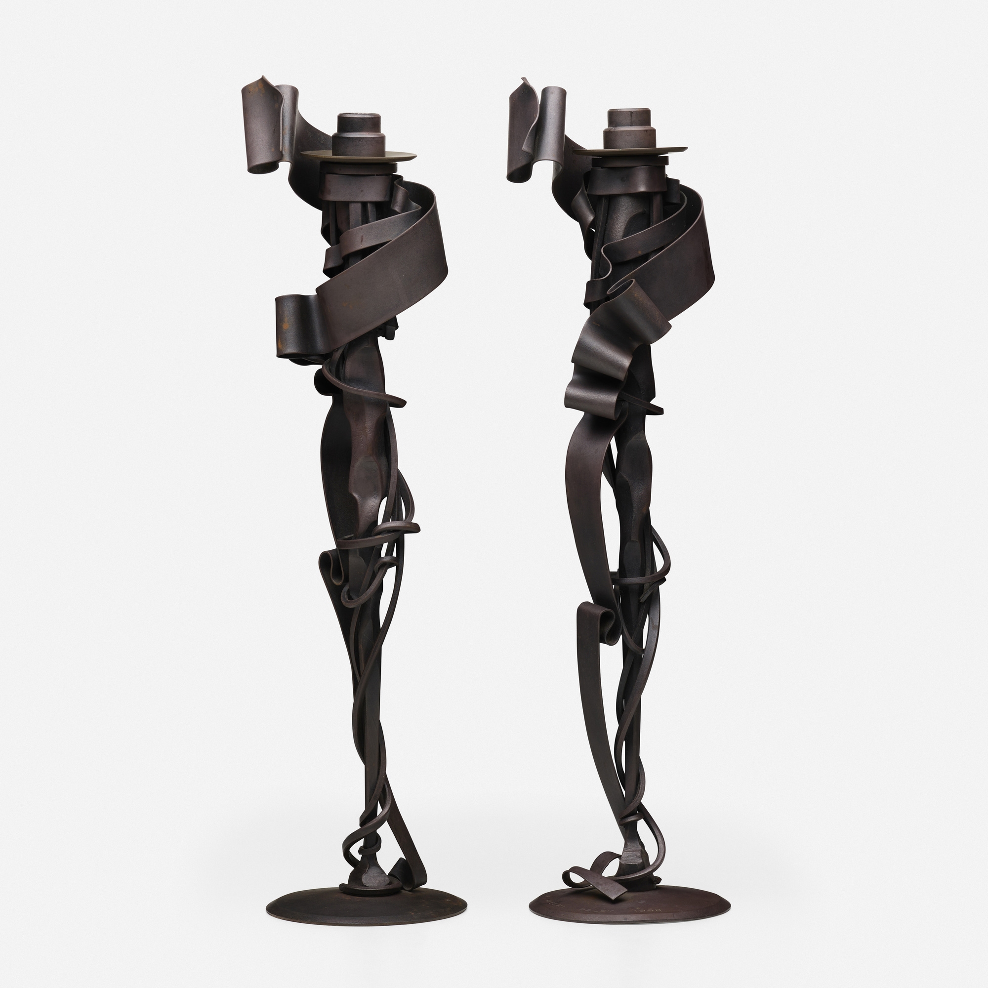 Albert Paley | Millennium candlesticks, pair (1998) | MutualArt