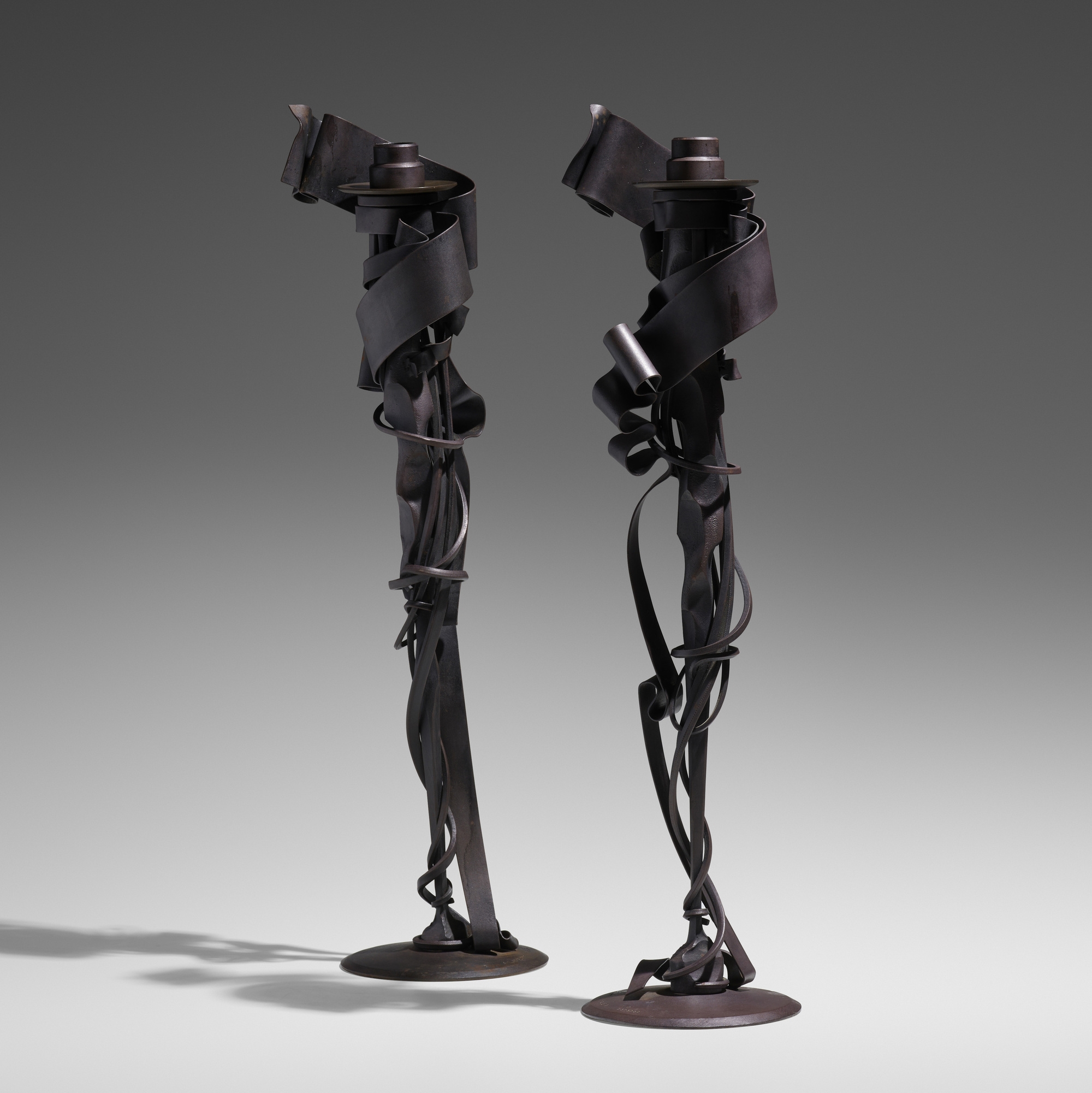 Albert Paley | Millennium candlesticks, pair (1998) | MutualArt
