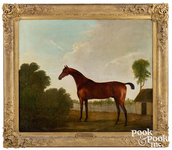 John Best | John Best oil on canvas of a race horse (1791) | MutualArt