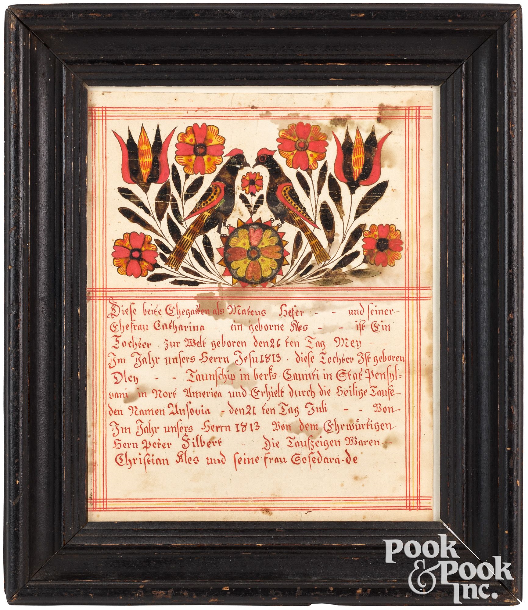 American School | Oley Township Artist watercolor fraktur | MutualArt