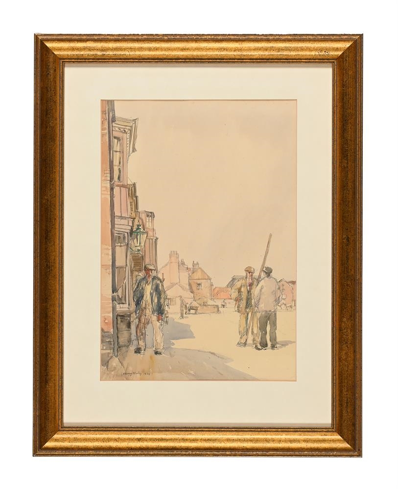 Harry Morley | HARBOUR SCENE WITH FIGURES AT WORK | MutualArt