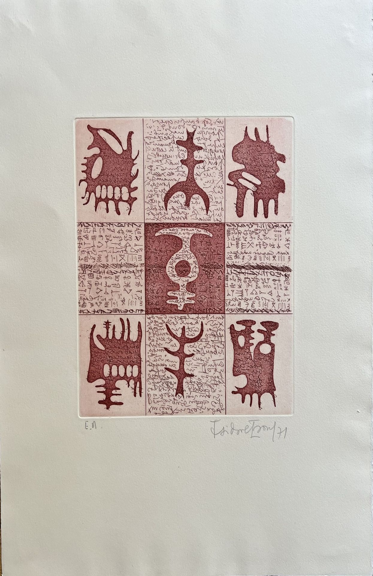 Isidore Isou | SIGNS AND FIGURES (71) | MutualArt