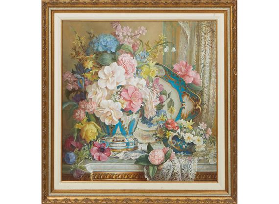 Brenda Burke | Sevres Still Life with Flowers (1993) | MutualArt