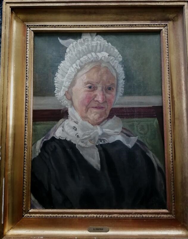 Nilaus Fristrup | Portrait of an old woman (1904) | MutualArt