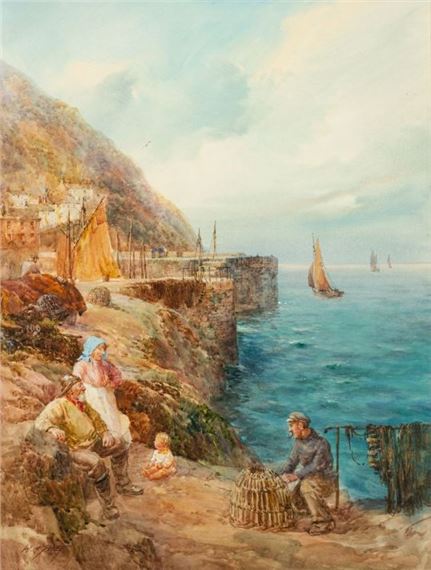 Walter Henry Sweet | Walter Henry Sweet (British, 1889-1943) Fisherfolk ...