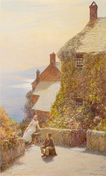 John White | John White (British, 1851-1933) A young fisherman and a ...