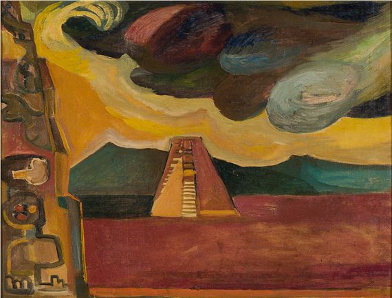 Sudjana Kerton | SUDJANA KERTON | Mexico Scene (1963) | MutualArt