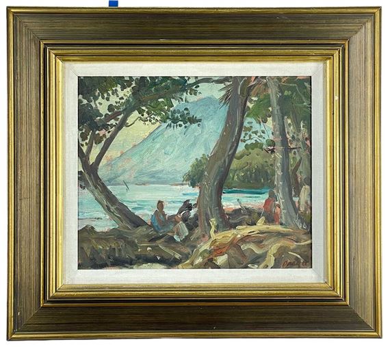 William Alexander Dargie | The Volcano at Rabaul | MutualArt