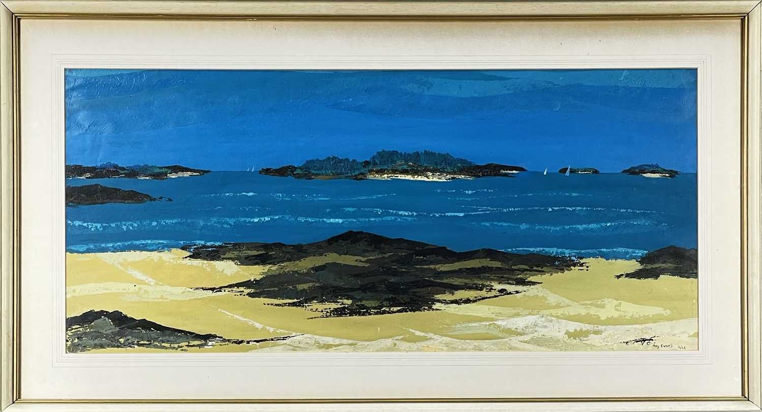 Ray Evans | coastal scene with sailing boats | MutualArt