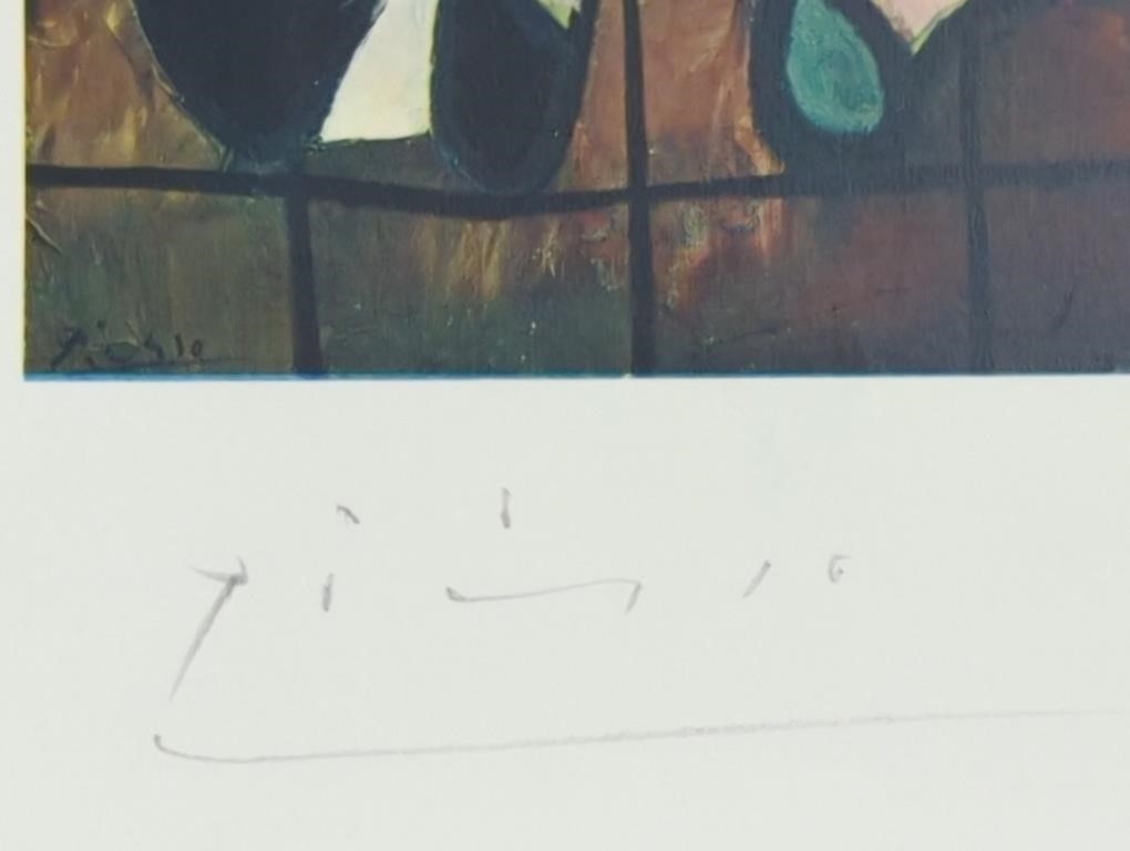 Pablo Picasso | Picasso Woman & Rooster Litho Hand Signed | MutualArt