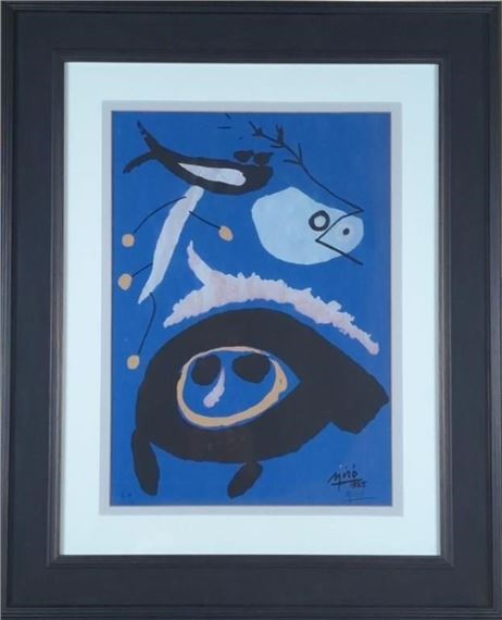 Joan Miró | Rare Joan Miro Lithograph Birds (1955) | MutualArt