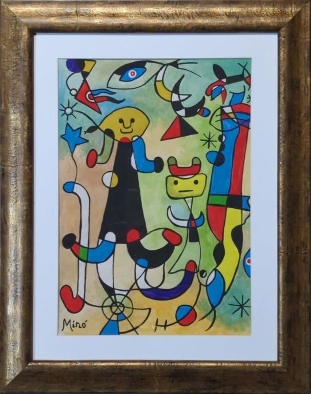 Joan Miró | Rare Joan Miro Lithograph Birds (1955) | MutualArt