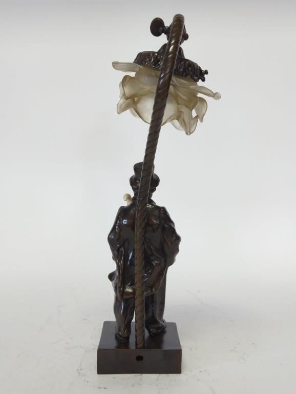 Auguste Moreau | Auguste Moreau Bronze Lamp 14H | MutualArt