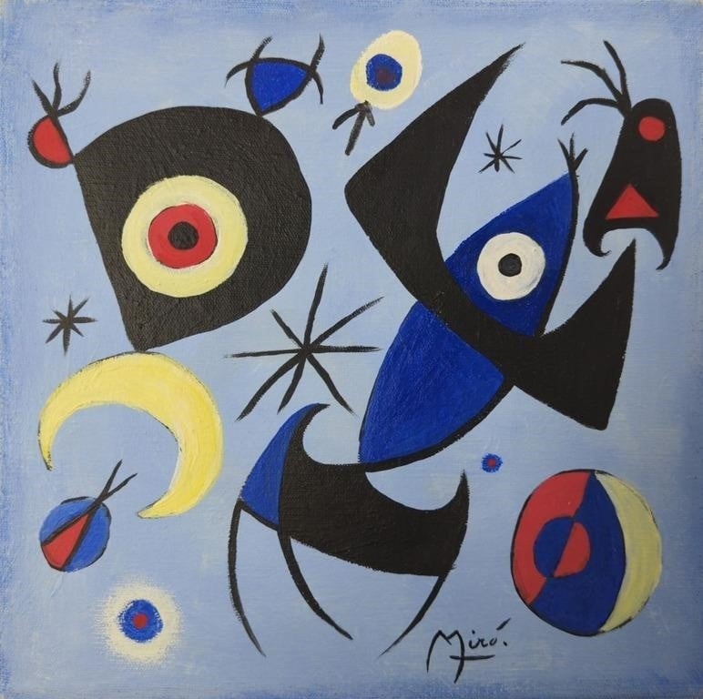 Joan Miró | Rare Joan Miro Lithograph Birds (1955) | MutualArt