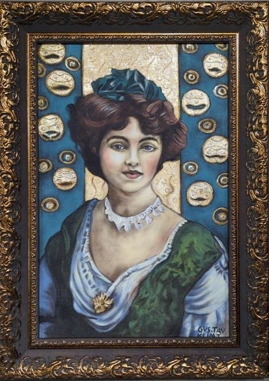 Gustav Klimt | Original in the Manner of Gustav Klimt Canvas | MutualArt