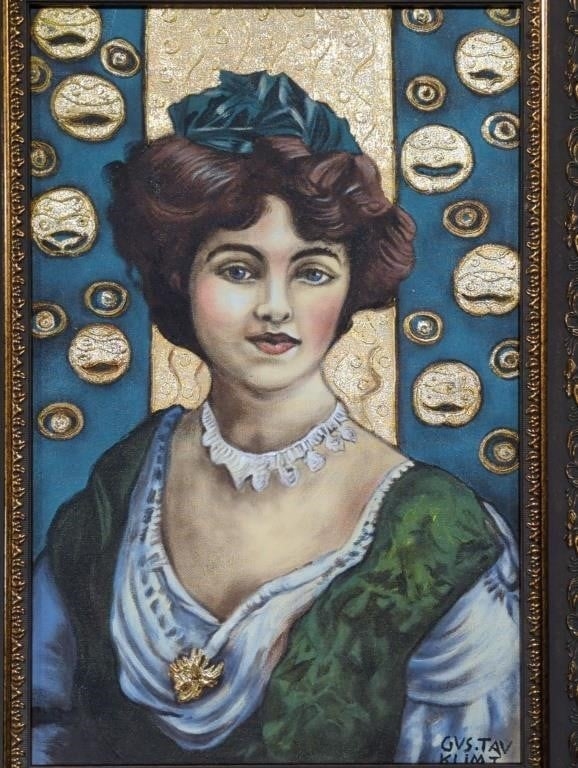 Gustav Klimt | Original in the Manner of Gustav Klimt Canvas | MutualArt