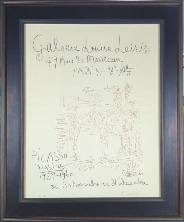 Pablo Picasso | Rare 1960 Pablo Picasso 'Dessins 1959-1960' Litho (1960 ...