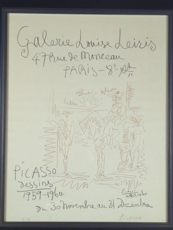 Pablo Picasso | Rare 1960 Pablo Picasso 'Dessins 1959-1960' Litho (1960 ...